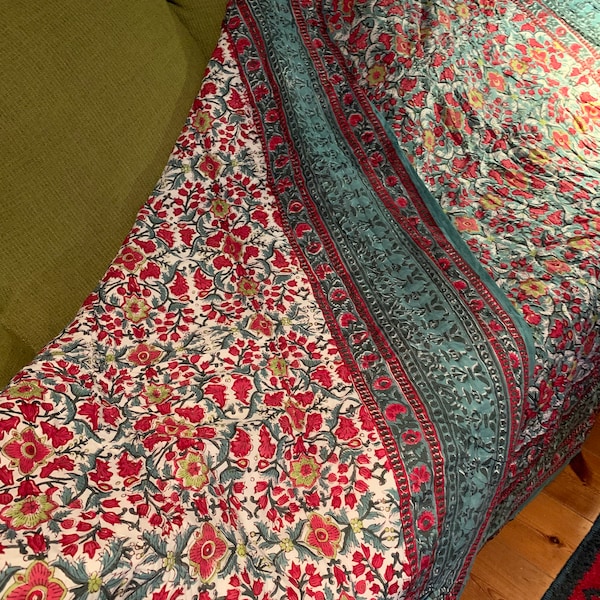 Velvet Patchwork Quilt/ Multi Color Quilt/ Luxury Quilt/boho Quilt ...