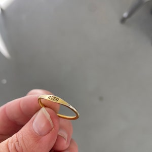 Custom Skinny Name Ring Personalized Stackable Rings in - Etsy