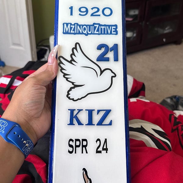 Handcrafted Custom Greek Paddle | Name, Decoration, Sorority Fraternity ...