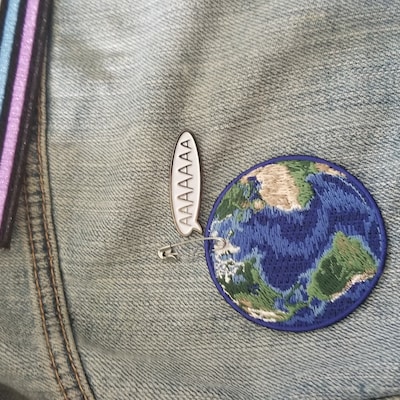 Earth World Planet Earth Day Mother Earth Nature Embroidered Iron on ...