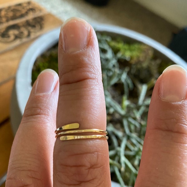 Mid Finger Ring Gold Knuckle Ring 4 Women Gold Midi Ring for Women ...