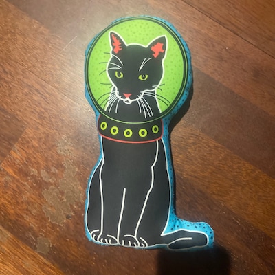 Cat Plush Space Stuffed Animal Room Decor Alien Cat Pillow Outer Space ...