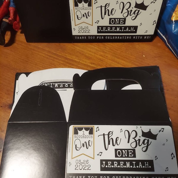 NOTORIOUS Big ONE Crown Birthday Party Goody Loot Boxes Favors - Etsy