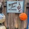 Mermaid Inn Sign, Mermaid Decor Sign, Mermaid Lovers, Metal Sea Sign ...