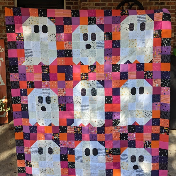 Ghost Party Quilt PDF Pattern Download by Woollypetals - Etsy