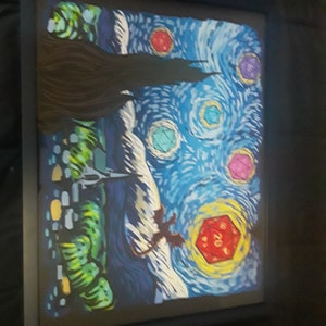 Starry Night Design Dnd Decoration D20 Wall Art Rpg Poster - Etsy