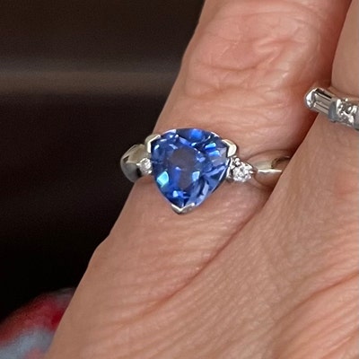 Rare Antique Victorian 3 Carat Flat Ruby Ring, 14 Karat White and ...