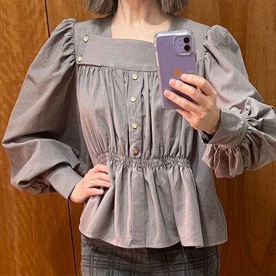 Long Sleeve Top Women Fall Autumn Cotton Blouse Women - Etsy