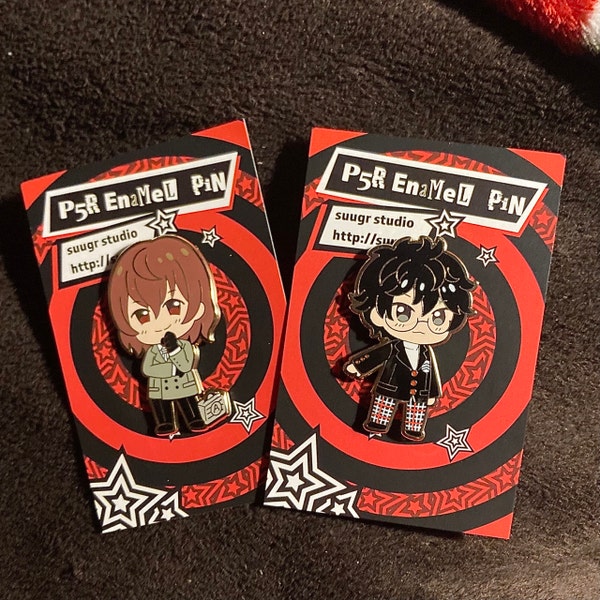 Phantom Thief Akechi Goro "the Crow" Enamel Pin - Etsy