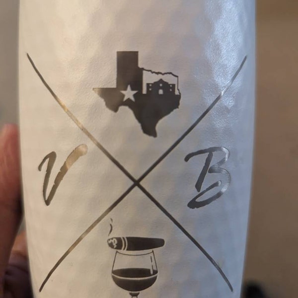 Engraved Golf Ball Dimple Tumbler: Personalized Golfer Gift - Etsy