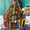 Pen Display 3D Printed Stair Step Beaded Pen Display - Etsy