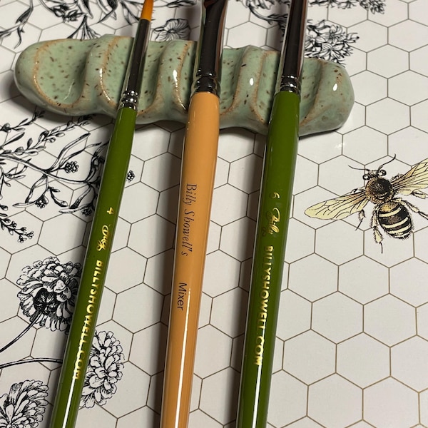 Colorful Paint Brush Rest: Ready-to-ship, Gift for Painters and Artists ...