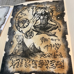Cthulhu NECROMANCER Necronomicon Scrolls Occult Zombie Horror - Etsy