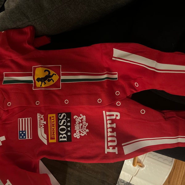 Formula Onesie, Retro Gulp Race Suit Replica, Total Personalisation - Etsy