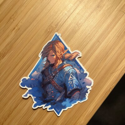 Chibi Link and Zelda Stars Sticker the Legend of Zelda - Etsy