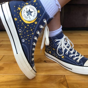 Custom Converse Embroidered Shoes Converse Chuck Taylor 1970s - Etsy