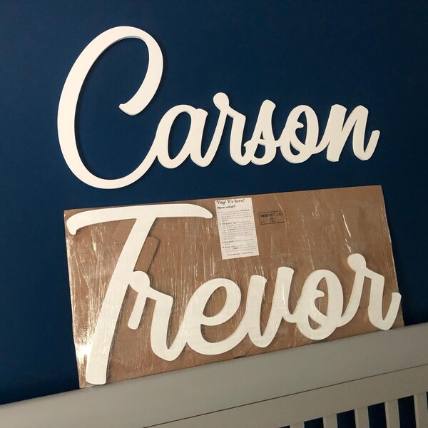 Large Baby Name Sign, Large Nursery Name Sign, Big Family Name Sign ...