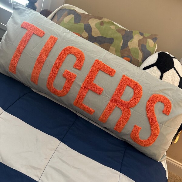 Personalized Dorm Room Number Cover, Punch Needle Pillow, Dorm Room ...