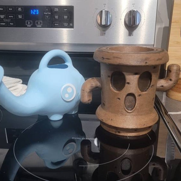 3D Printed Hand-painted Gyroid Lloid Succulent Planter Vase Inspired by ...