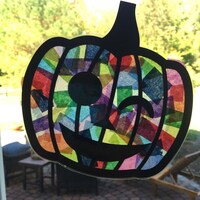 Pumpkins Suncatcher Kit Halloween Craft Class Party Activity Mess Free ...