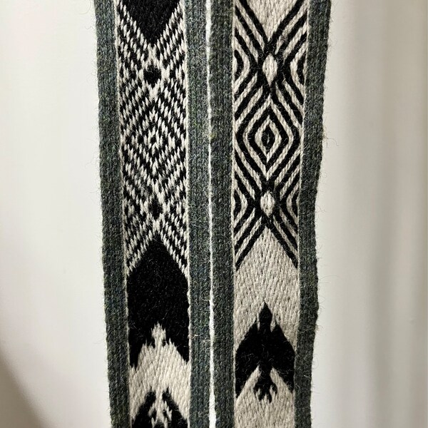 Tablet Woven Belt 3,5m - UNIQUE - 100% Wool - Keys and Combs - Tablet Weaving - Tunic Belt ...