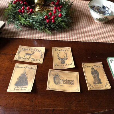 Set of 30 Primitive Spice Jar Labels Primitive Pantry Labels - Etsy