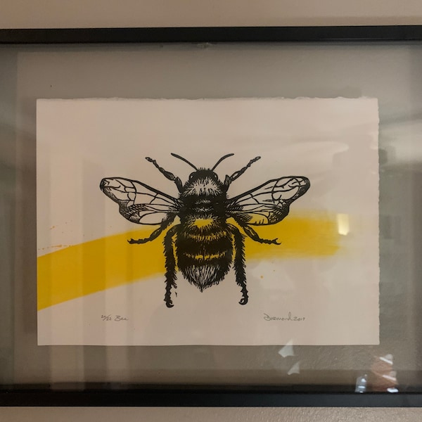 Curious Raven. Limited Original Lino Print Artwork From Hand Carved ...