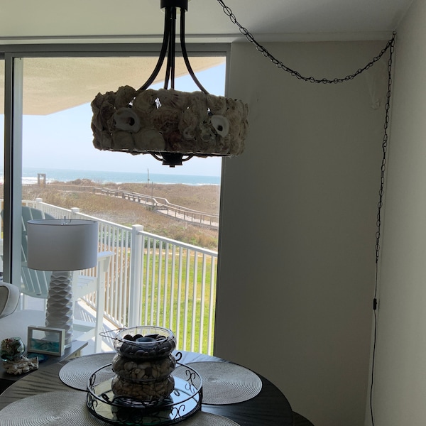 Custom Made Oyster Chandelier (black Satin Finish Shown) - Etsy