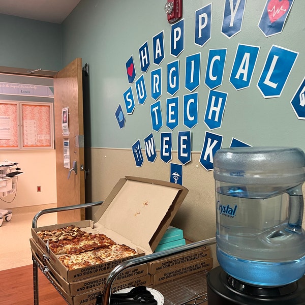 Surgical Scrub Tech Printable Sign, Happy Surgical Scrub Tech Week ...