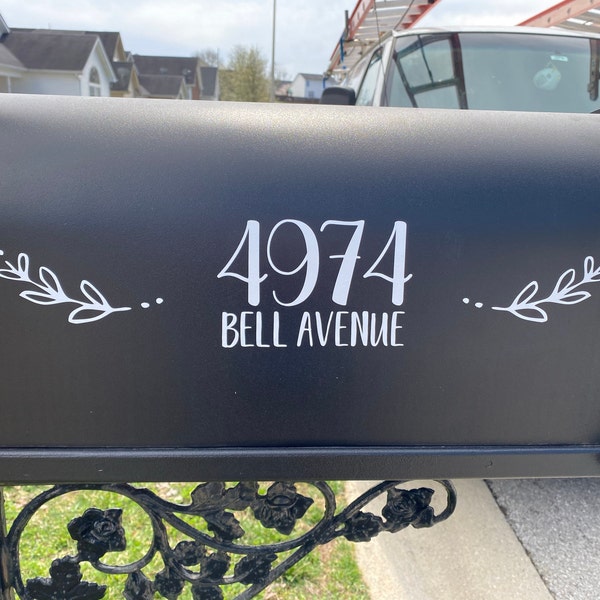 Home Address, Front Door, Front Door Decal, Home Address Decal, Address ...