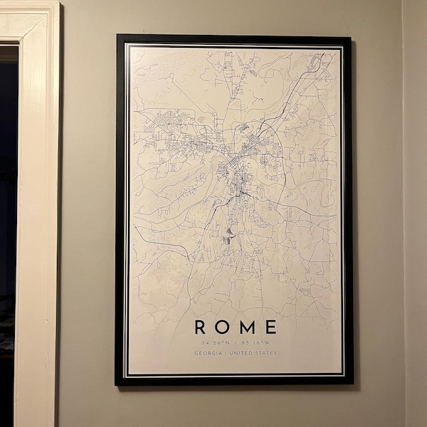 Personalized Map Art, Multiple Sizes, Map Prints, Custom Map Art, Your ...