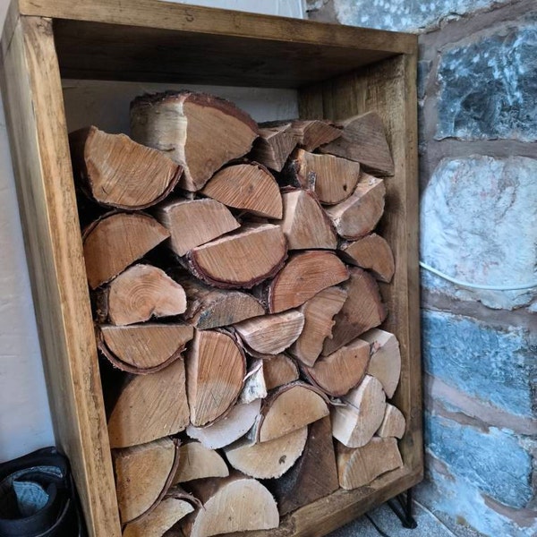 Indoor Log Store Woodburner - Etsy UK