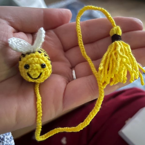 Micro Crochet Floral Bookmarks, Pansy, Red Micro Mushroom, White Daisy ...