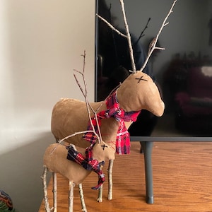 Primitive Reindeer Decor - Etsy