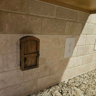 Blank Cover B23 Cherry Wood, Hidden Outlet Cover, Phone Jack Over ...
