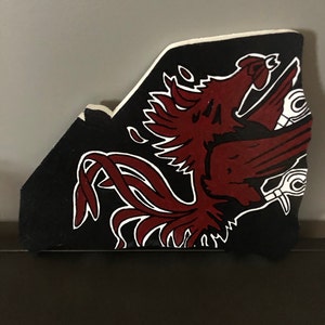 LSU Hand Painted Wooden Sign, Cut Into the Shape of Louisiana. - Etsy