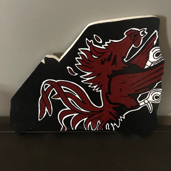 LSU Hand Painted Wooden Sign, Cut Into the Shape of Louisiana. - Etsy
