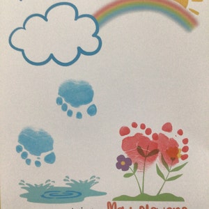 April Showers Handprint Art Spring Handprint Craft for Toddlers ...