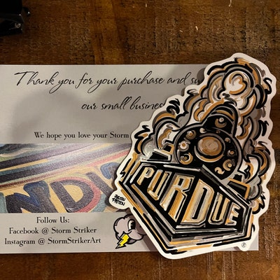 Purdue Pete Sticker 5x5 Created by Storm Striker Art by Justin - Etsy