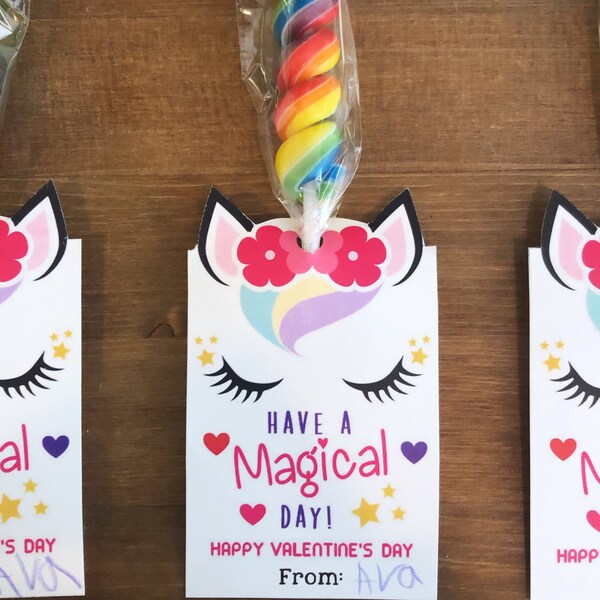 Unicorn Valentines Printable Cards, Printable Unicorn Valentine Cards ...