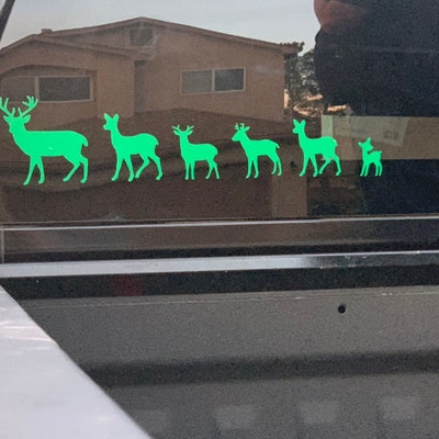 Deer Family Car Window Decal Country Decal - Etsy