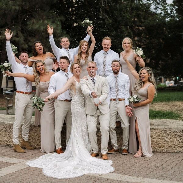 Neutral Mauve Floral Wedding Tie, Men’s Ties, Vintage Men’s Tie ...