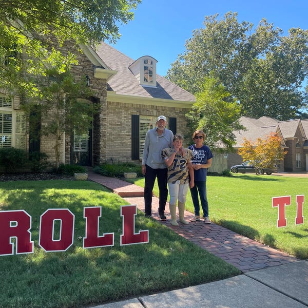 GO BUCKS Yard Letters Ohio State Buckeyes Football Yard Card Game Day ...