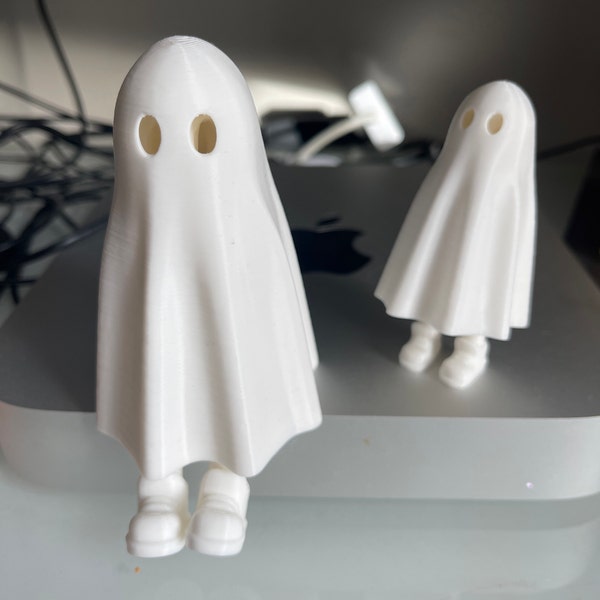3D Printed Ghost Figure With Retractable Legs - Unique Stand-up ...