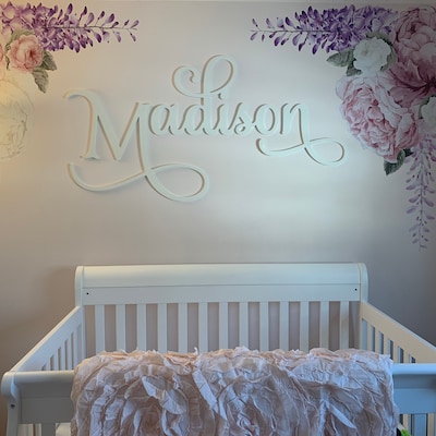 Landon Boy Baby Name Sign for Nursery Decor Custom Wooden Nursery ...