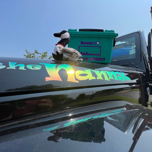 Duck Duck Holder, Black - Personalized Rubber Duck Storage, Duck Carry ...