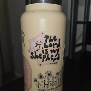 Surfing Jesus Waterproof Christian Sticker Faith Verse Bible Sticker ...