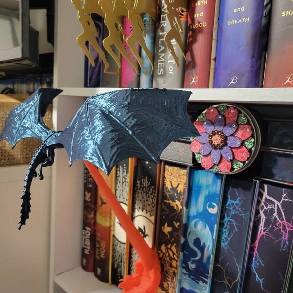 Fire Breathing Dragon Wyvern Book Nook or Wall Mount 3D Print ...
