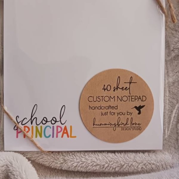 School Principal Notepad, Personalized School Principal Notepad ...