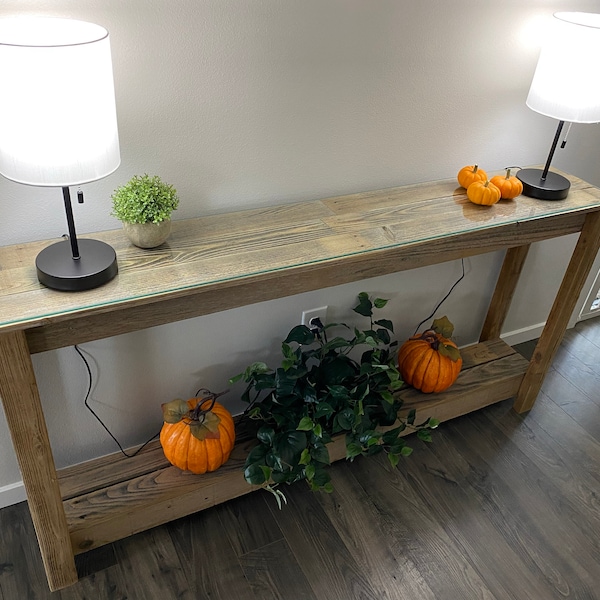 Natural Unfinished Sofa Table - Etsy
